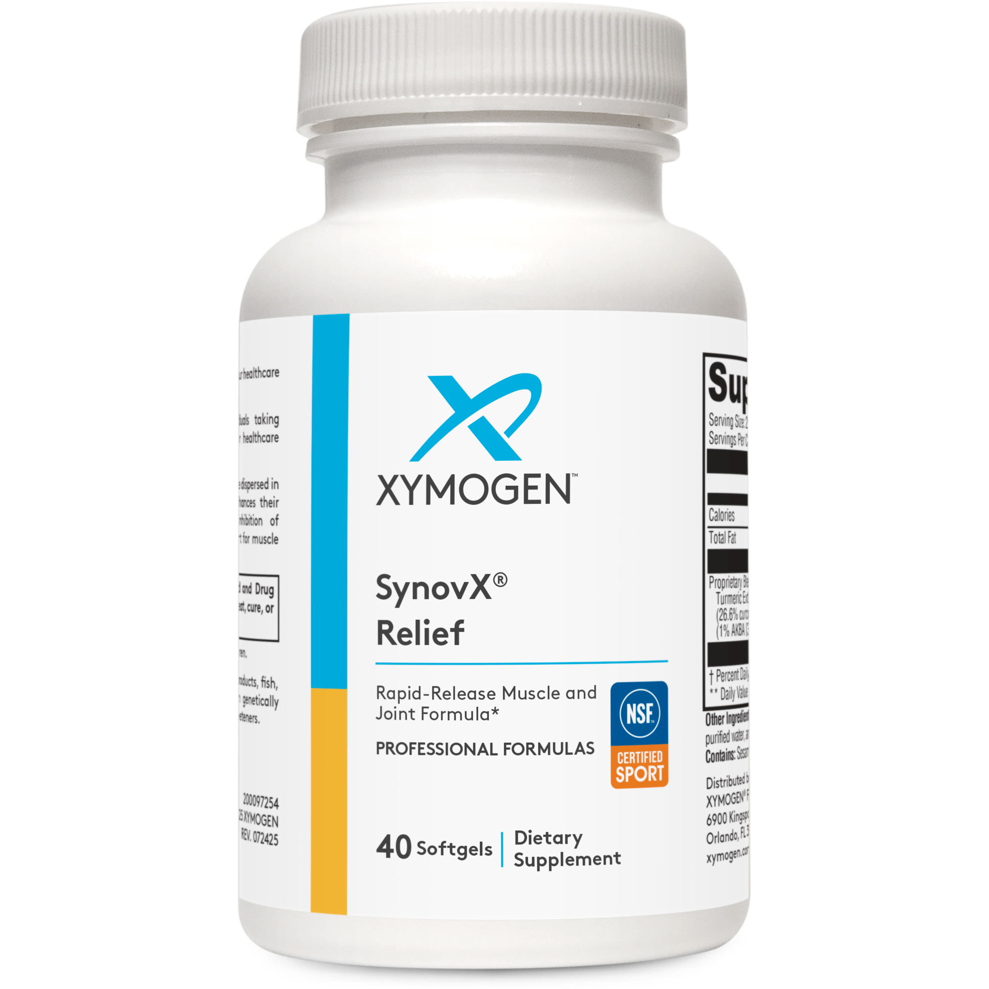 XYMOGEN®, SynovX® Relief 40 Softgels – Natural Medicine for Health