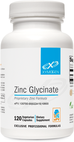 XYMOGEN®, Zinc Glycinate 120 Capsules – Natural Medicine for Health