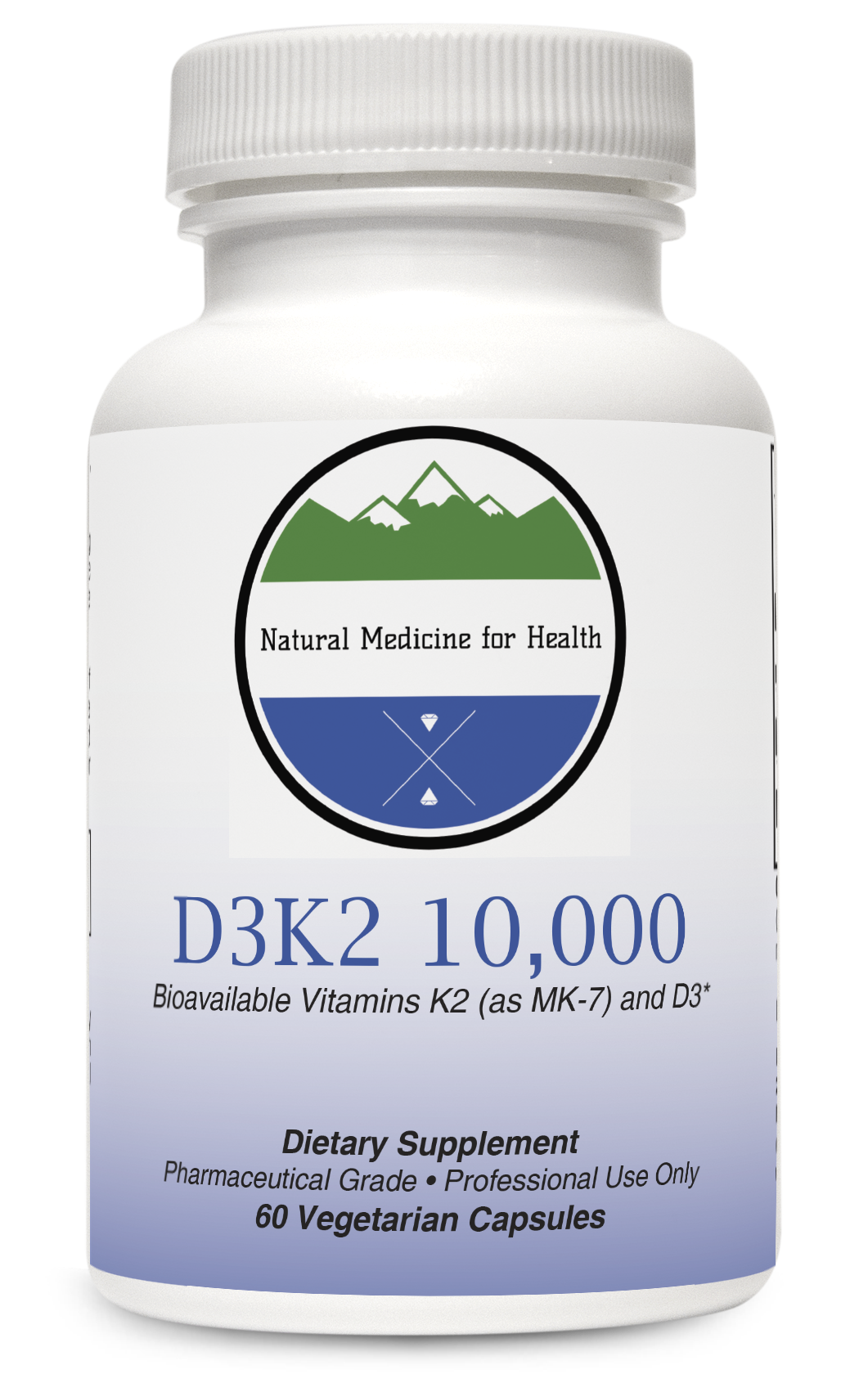 Natural Medicine for Health, D3K2 10,000 60 Capsules